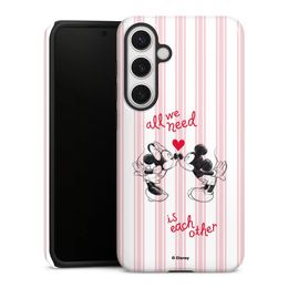 DeinDesign Galaxy S24+ Handy Panzer Handyh&uuml;lle robuste Outdoor H&uuml;lle Schutzh&uuml;lle gl&auml;nzend Love Disney Tough Case