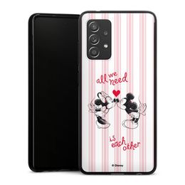 DeinDesign Galaxy A52s 5G Handy Silikon H&uuml;lle Case schwarz Handyh&uuml;lle Love Disney