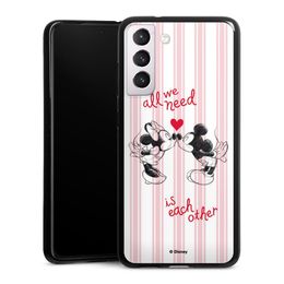 DeinDesign Galaxy S21 FE 5G Handy Silikon H&uuml;lle Case schwarz Handyh&uuml;lle Love Disney