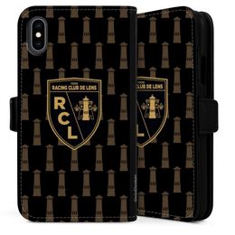 DeinDesign iPhone X Handy Klapph&uuml;lle Handyh&uuml;lle aus Kunst Leder schwarz Flip Case Rcl Soccer Jersey Sideflip mit langer Lasche