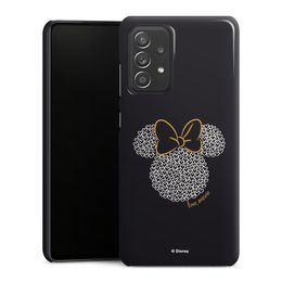 DeinDesign Galaxy A52s 5G Handy Premium Case Smartphone Handyh&uuml;lle Schutzh&uuml;lle gl&auml;nzend Minnie Mouse Muster Disney Premium Case
