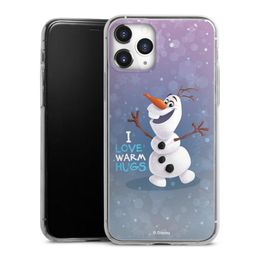 DeinDesign iPhone 11 Pro Handy Slim Case Silikon Handyh&uuml;lle transparent H&uuml;lle extra d&uuml;nn Official Licensed Product Frozen Olaf Frozen Silikon Slim Case
