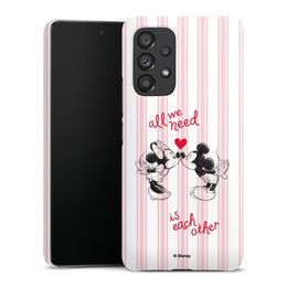 DeinDesign Galaxy A53 5G Handy Premium Case Smartphone Handyh&uuml;lle Schutzh&uuml;lle gl&auml;nzend Disney Love Premium Case