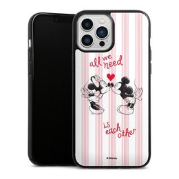 DeinDesign iPhone 13 Pro Max Handy Silikon H&uuml;lle Case schwarz Handyh&uuml;lle Love Disney