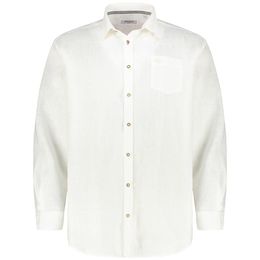 Herren Gro&szlig;e Gr&ouml;&szlig;en | Pfundskerl Trachtenhemd aus Leinen Farbe wei&szlig; Gr&ouml;&szlig;e: 7XL