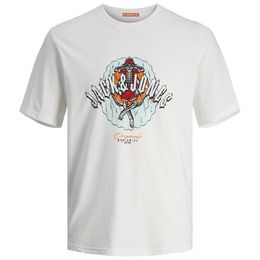 Jack & Jones Herren Gro&szlig;e Gr&ouml;&szlig;en | Jack&Jones T-Shirt mit Skull-Print Farbe wei&szlig; Gr&ouml;&szlig;e: 3XL