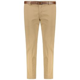 Jack & Jones Herren Gro&szlig;e Gr&ouml;&szlig;en | Jack&Jones Stretch-Chinos mit G&uuml;rtel Farbe beige Gr&ouml;&szlig;e: 40/34