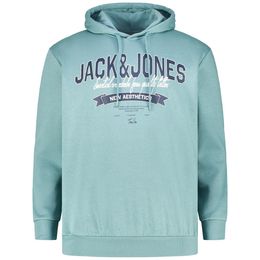 Jack & Jones Herren Gro&szlig;e Gr&ouml;&szlig;en | Jack&Jones Hoodie mit Label-Print Farbe mint Gr&ouml;&szlig;e: 8XL