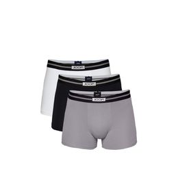JOOP! Boxershorts JOOP "Everyday", Herren, Gr. XXL, grau (schwarz), Single Jersey, Obermaterial: 95% Baumwolle, 5% Elasthan, k&ouml;rpernah, Unterhosen, ohne Eingriff und elastischem Logobund