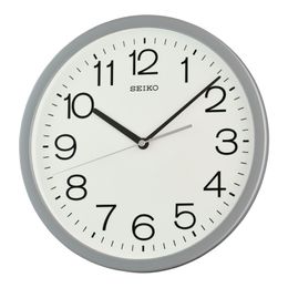Wanduhr Seiko, grau, Wanduhren, &Oslash; 31,1cm, Wanduhr, Quarzuhr,Wohnzimmer,Esszimmer,K&uuml;che,Arbeitszimmer,B&uuml;ro, Flur