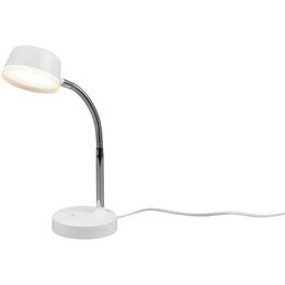 REALITY LEUCHTEN LED Tischleuchte "Kiko", wei&szlig;, 1, &Oslash; 10cm H: 34cm, Leuchten, LED Tischleuchte
