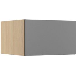 Aufsatzschrank KOCHSTATION "KS-Lucy", basaltgrau, eiche hell, B:60cm H:35,2cm T:58,1cm, Schr&auml;nke, Breite 60 cm, Tiefe 57,1 cm, mit 1 T&uuml;r "Push to Open"