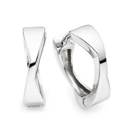 Paar Creolen Bruno Banani "Schmuck Geschenk Silber 925 Ohrschmuck Ohrringe", silber (silberfarben), Ohrringe, Damen, 14,6mm, Silber 925 (Sterlingsilber)