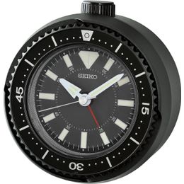 Quarzwecker Seiko, schwarz, Wecker, Wecker, Leuchtzeiger, Schlummerfunktion, Schlafzimmer, Geschenkidee