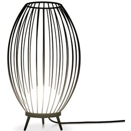 Paco Home Stehlampe "AUZZURRA", grau, &Oslash; 36cm H: 57,4cm, Leuchten, Outdoorleuchte LED 3000K Au&szlig;enbeleuchtung Kabel 3m Terrasse IP54, Stehlampe