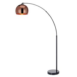 Teamson Home Arquer, Ros&eacute;gold, Metall, Marmor Optik, Freiform, 30x170x170 cm, Lampen & Leuchten, Innenbeleuchtung, Stehlampen, Bogenlampen