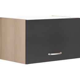 Klapph&auml;ngeschrank Optifit "Parare", grau (anthrazit, eichefarben), B:60cm H:35,2cm T:34,6cm, Schr&auml;nke, Breite 60 cm