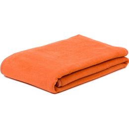 G&ouml;zze Wohndecke G&Ouml;ZZE "Arizona", orange, B:150cm L:200cm, Baumwolle, Polyacryl, Polyester, Wohndecken, Wohndecke, mit farblich passender Bandeinfassung