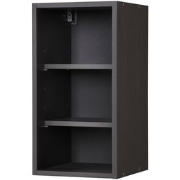 H&auml;ngeregal KOCHSTATION "KS-Stockholm", grau (grau, grafit), B:30cm H:57cm T:34cm, Holzwerkstoff, Regale, H&auml;ngeregal