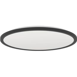 Eglo Deckenleuchte "Rovito Deckenlampe, Deckenbeleuchtung, Badlampe, Kunststoff, IP44", schwarz-wei&szlig; (schwarz), 1, &Oslash; 50cm H: 3,2cm, 1 Stk., Leuchten, Wand-/Deckenleuchte - H3,2 x &Oslash;50 cm - schwarz - 16,8W inkl., Deckenleuchte
