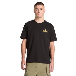 T-Shirt Timberland "Illustrated Tree Logo Back Graphic", Jungen, Gr. L, schwarz, Obermaterial: 100% Baumwolle, Shirts T-Shirt, f&uuml;r sportliche Aktivit&auml;ten, sportlicher Stil, Kurzarmdesign