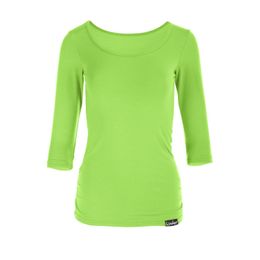 3/4-Arm-Shirt WINSHAPE "WS4", Damen, Gr. L, gr&uuml;n (apfelgr&uuml;n), 90% Baumwolle, 10% Elasthan, Rundhals, Shirts 3/4-Arm-Shirt