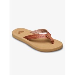 Roxy Damen Zehentrenner "PORTO MOTIF", Gr. 42tan, Synthetik, Schuhe