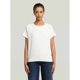 G-Star Raw T-Shirt G-STAR "Raglan T-Shirt", Damen, Gr. L, wei&szlig; (milk), Obermaterial: 100% Baumwolle, Shirts T-Shirt