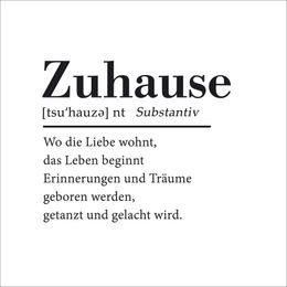Pro Art Glasbild ZUHAUSE II
