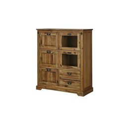 H&ouml;ffner Highboard Freddy &brvbar; holzfarben &brvbar; Ma&szlig;e (cm): B: 120 H: 140 T: 50.0 &raquo; H&ouml;ffner