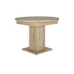 H&ouml;ffner Esstisch ausziehbar Ludwig &brvbar; holzfarben &brvbar; Ma&szlig;e (cm): H: 75 &Oslash;: 100 &raquo; H&ouml;ffner