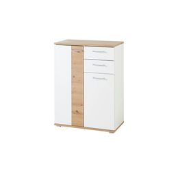 U.N.O uno Schuhschrank Nino wei&szlig; Ma&szlig;e (cm): B: 80 H: 106 T: 38.0 &raquo; H&ouml;ffner