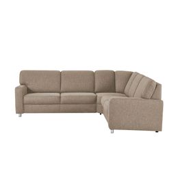 Smart Ecksofa Valencia &brvbar; braun &brvbar; Ma&szlig;e (cm): B: 266 H: 90 T: 236.0 &raquo; H&ouml;ffner