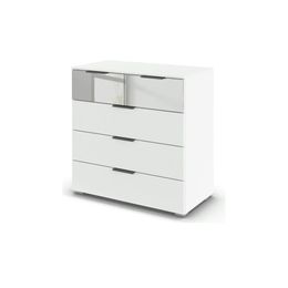 H&ouml;ffner Kommode Skyla &brvbar; wei&szlig; &brvbar; Ma&szlig;e (cm): B: 80 H: 81 &raquo; H&ouml;ffner