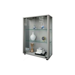 H&ouml;ffner Vitrine Sintalo &brvbar; silber &brvbar; Ma&szlig;e (cm): B: 60 H: 80 T: 25.0 &raquo; H&ouml;ffner