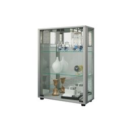 H&ouml;ffner Vitrine Sintalo &brvbar; silber &brvbar; Ma&szlig;e (cm): B: 60 H: 80 T: 25.0 &raquo; H&ouml;ffner