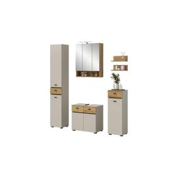 H&ouml;ffner Badkombination &brvbar; beige &brvbar; Ma&szlig;e (cm): B: 154 H: 191 &raquo; H&ouml;ffner