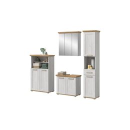 H&ouml;ffner Badkombination &brvbar; holzfarben &brvbar; Ma&szlig;e (cm): B: 213 H: 187 &raquo; H&ouml;ffner