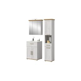 H&ouml;ffner Badkombination &brvbar; holzfarben &brvbar; Ma&szlig;e (cm): B: 115 H: 187 &raquo; H&ouml;ffner