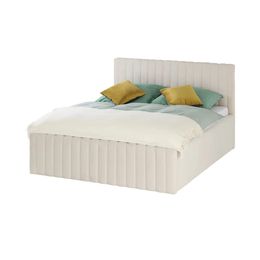 H&ouml;ffner Polsterbett inklusive Bettkasten Batina &brvbar; creme &brvbar; Ma&szlig;e (cm): B: 201 H: 112 &raquo; H&ouml;ffner