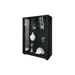 H&ouml;ffner Vitrine Sintalo &brvbar; schwarz &brvbar; Ma&szlig;e (cm): B: 60 H: 80 T: 25.0 &raquo; H&ouml;ffner