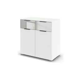 H&ouml;ffner Kommode Sklya &brvbar; wei&szlig; &brvbar; Ma&szlig;e (cm): B: 80 H: 81 &raquo; H&ouml;ffner