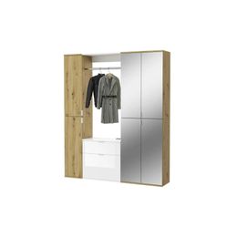 H&ouml;ffner Garderobenkombination Projekt X &brvbar; holzfarben &brvbar; Ma&szlig;e (cm): B: 152 H: 193 T: 34.0 &raquo; H&ouml;ffner