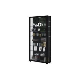 H&ouml;ffner Vitrine Lumo &brvbar; schwarz &brvbar; Ma&szlig;e (cm): B: 59 H: 113 T: 18.0 &raquo; H&ouml;ffner