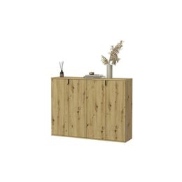 H&ouml;ffner Schuhschrank-Set Projekt X holzfarben Ma&szlig;e (cm): B: 122 H: 99 T: 34.0 &raquo; H&ouml;ffner