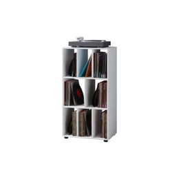 H&ouml;ffner Schallplatten-M&ouml;bel Schaltino &brvbar; wei&szlig; &brvbar; Ma&szlig;e (cm): B: 60 H: 115 T: 36.0 &raquo; H&ouml;ffner