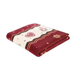 Villeroy & Boch Villeroy & Boch Plaid Delight Ruby mehrfarbig Baumwollmischgewebe Ma&szlig;e (cm): B: 150 &raquo; H&ouml;ffner