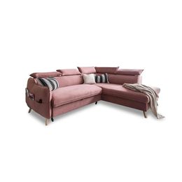 Miuform Ecksofa mit Schlaffunktion Sweet Harmony &brvbar; rosa/pink &brvbar; Ma&szlig;e (cm): B: 253 H: 95 &raquo; H&ouml;ffner