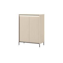 H&ouml;ffner Kommode mit Beleuchtung Torbole &brvbar; beige &brvbar; Ma&szlig;e (cm): B: 79 H: 105 T: 40.0 &raquo; H&ouml;ffner