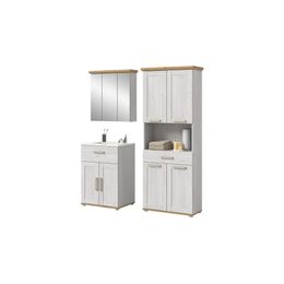 H&ouml;ffner Badkombination &brvbar; holzfarben &brvbar; Ma&szlig;e (cm): B: 149 H: 187 &raquo; H&ouml;ffner